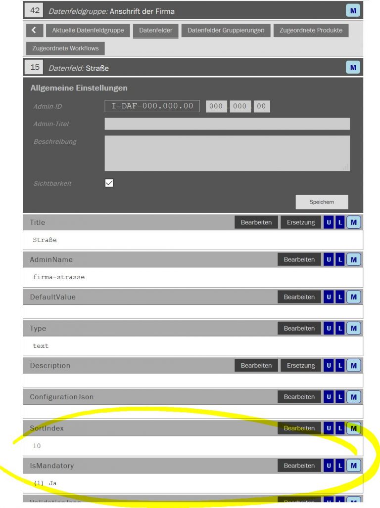 Aktivierung von Pflichtfeldern - BankingGuide GmbH